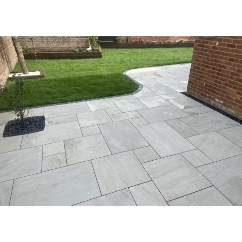 AWBS Stone Grey Sandstone Porcelain Paving Pack 19.89m²