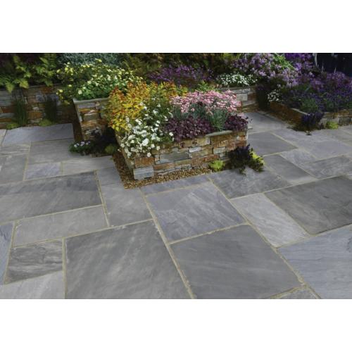 Volcanic Ash Dark Grey Natural Sandstone Paving Slabs