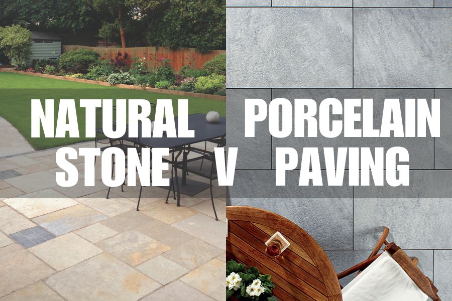Natural Stone vs Porcelain Paving: Which Is the Best Choice for Patios?